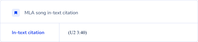 How to Cite a Song in MLA Format & Examples