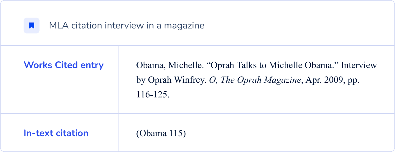 How to Cite an Interview in MLA Style