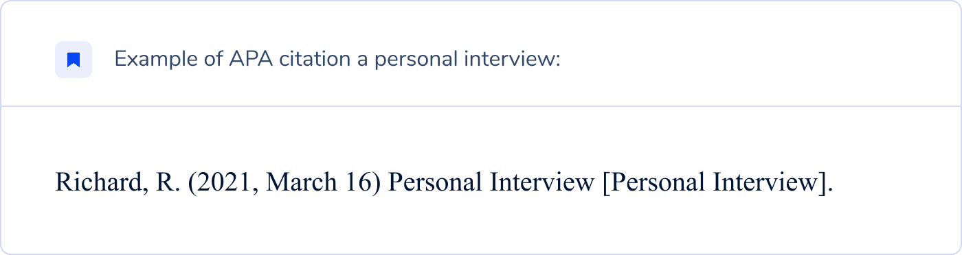 How To Cite An Interview APA Style Guide Samples