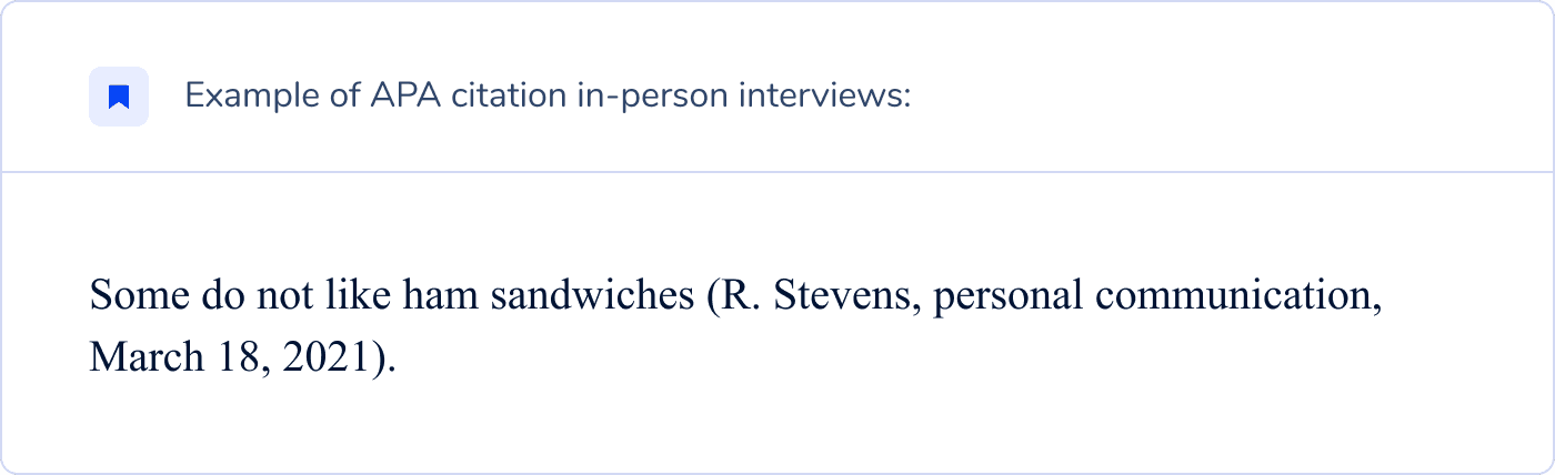 How to Cite an Interview: APA Style | Guide & Samples