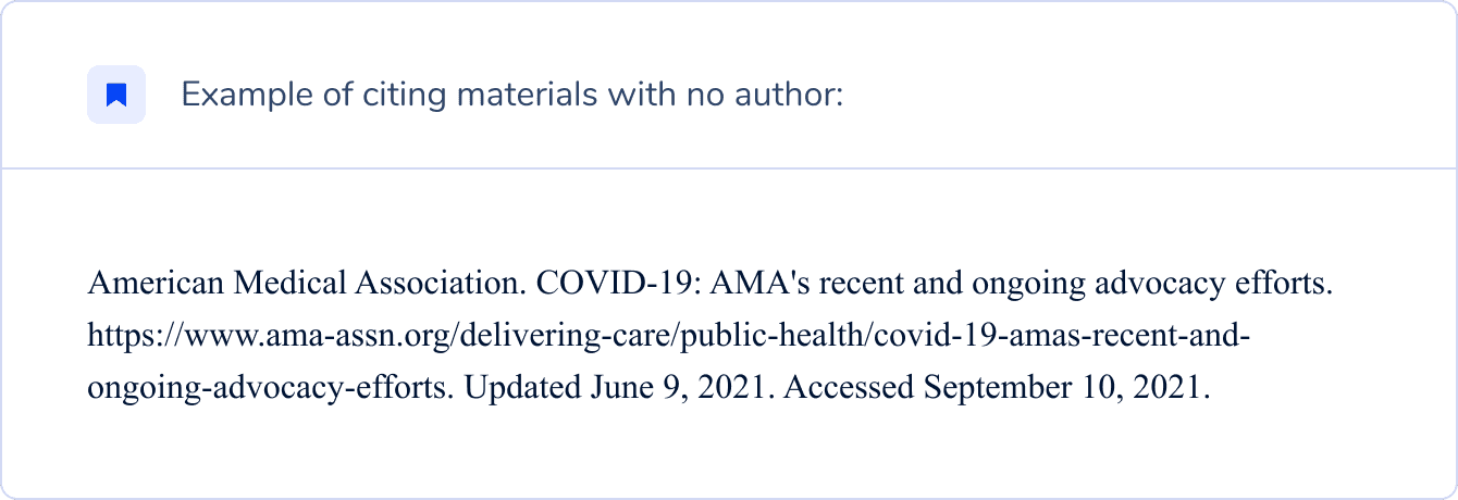 AMA Citation Website: Quick Guide