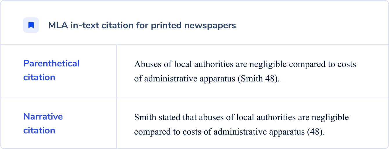 MLA Newspaper Citation How to Guide With Examples Writing Services 