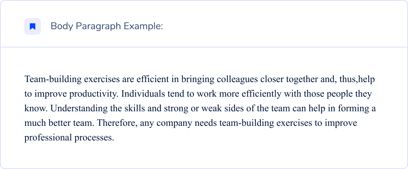 Body Paragraph | Writing Guide`1 & Examples