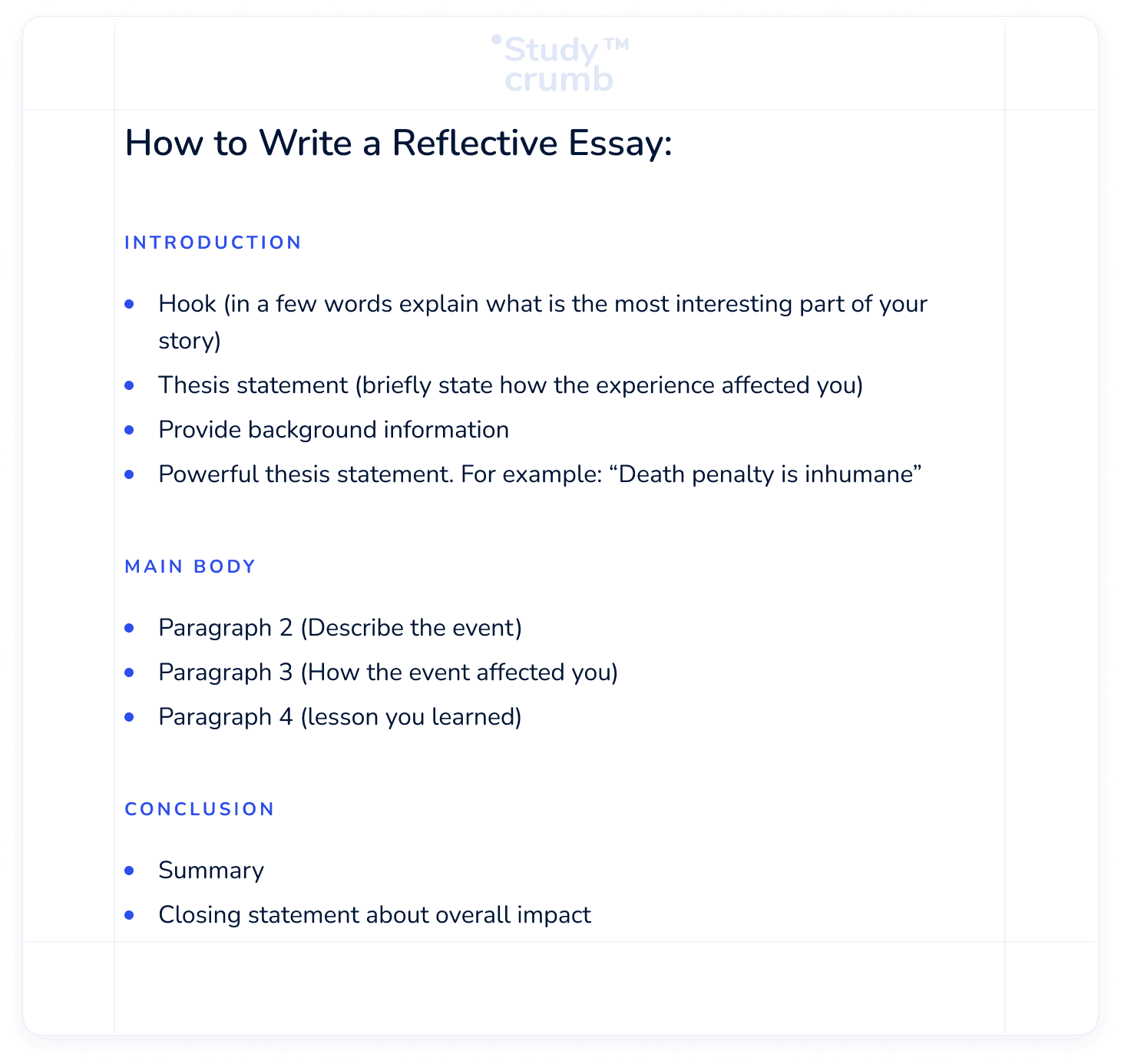 How To Write A Reflective Essay A Detailed Overview